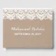 Burlap and Lace Wedding Guest Book, Rustic Book | Zazzle