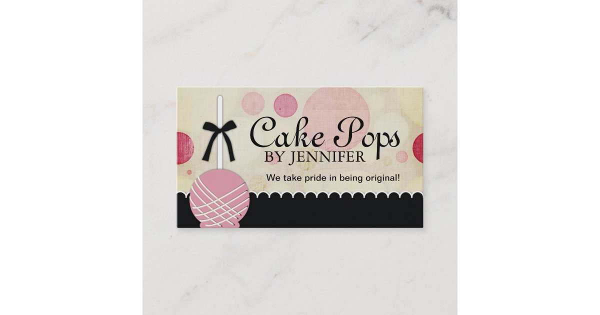 Cake Pops Business Cards | Zazzle