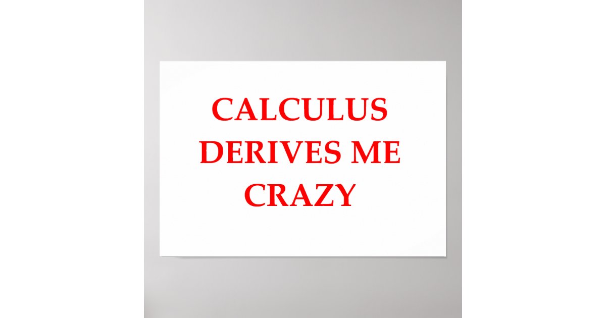 calculus poster | Zazzle