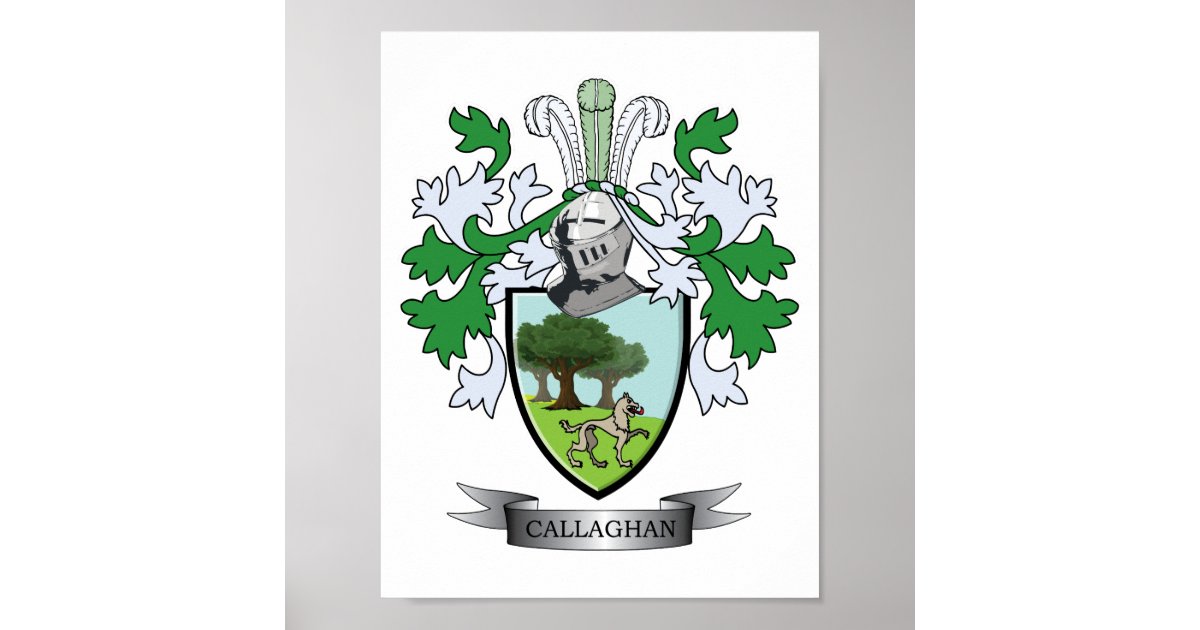Callaghan Coat of Arms Poster | Zazzle