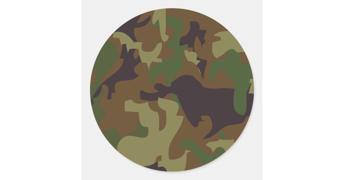 Camouflage Sticker | Zazzle