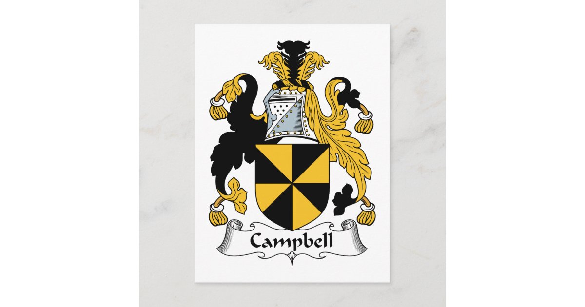 Campbell Family Crest Postcard | Zazzle