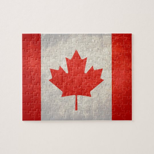 Canada; Canadian Flag Jigsaw Puzzle | Zazzle.ca