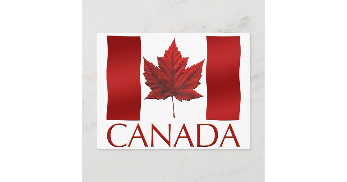 Canada Flag Postcards Canadian Souvenir Postcards | Zazzle
