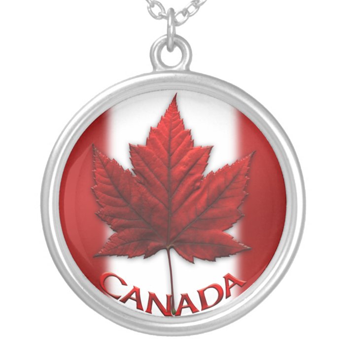 Canada Necklace Canada Flag Souvenir Jewellery | Zazzle.ca