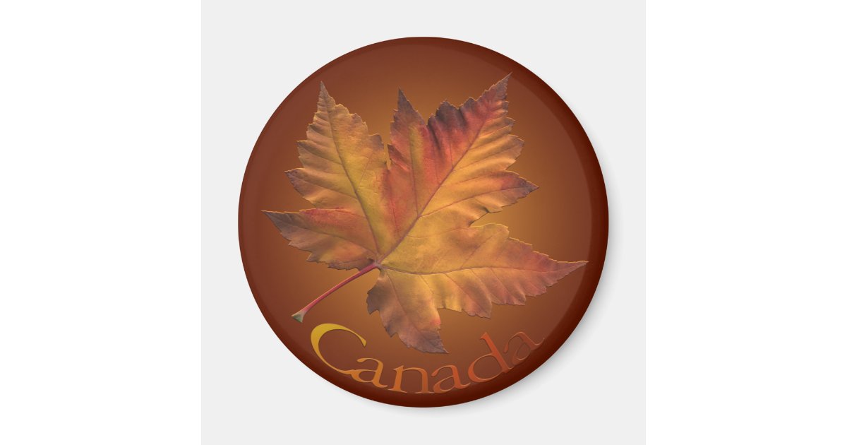 Canada Souvenir Fridge Magnet Maple Leaf Magnet | Zazzle