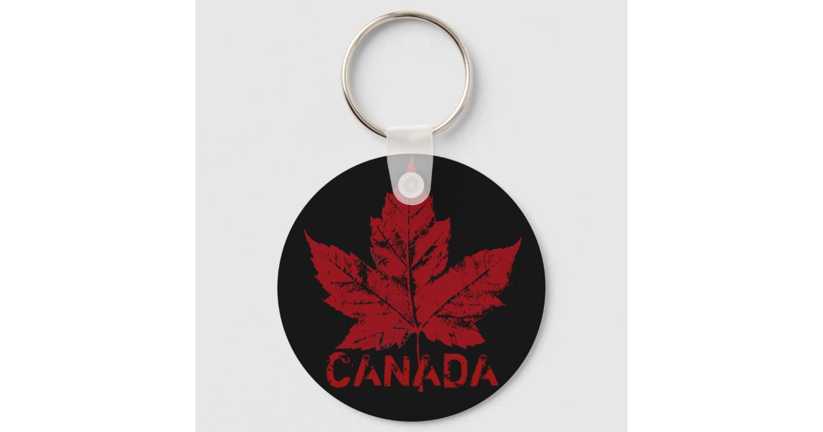 Canada Souvenir Keychain Cool Canada Key Chains | Zazzle