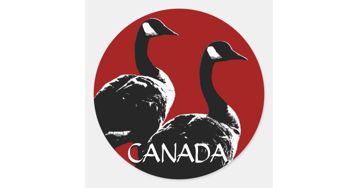 Canada Souvenir Stickers Canada Goose Stickers | Zazzle