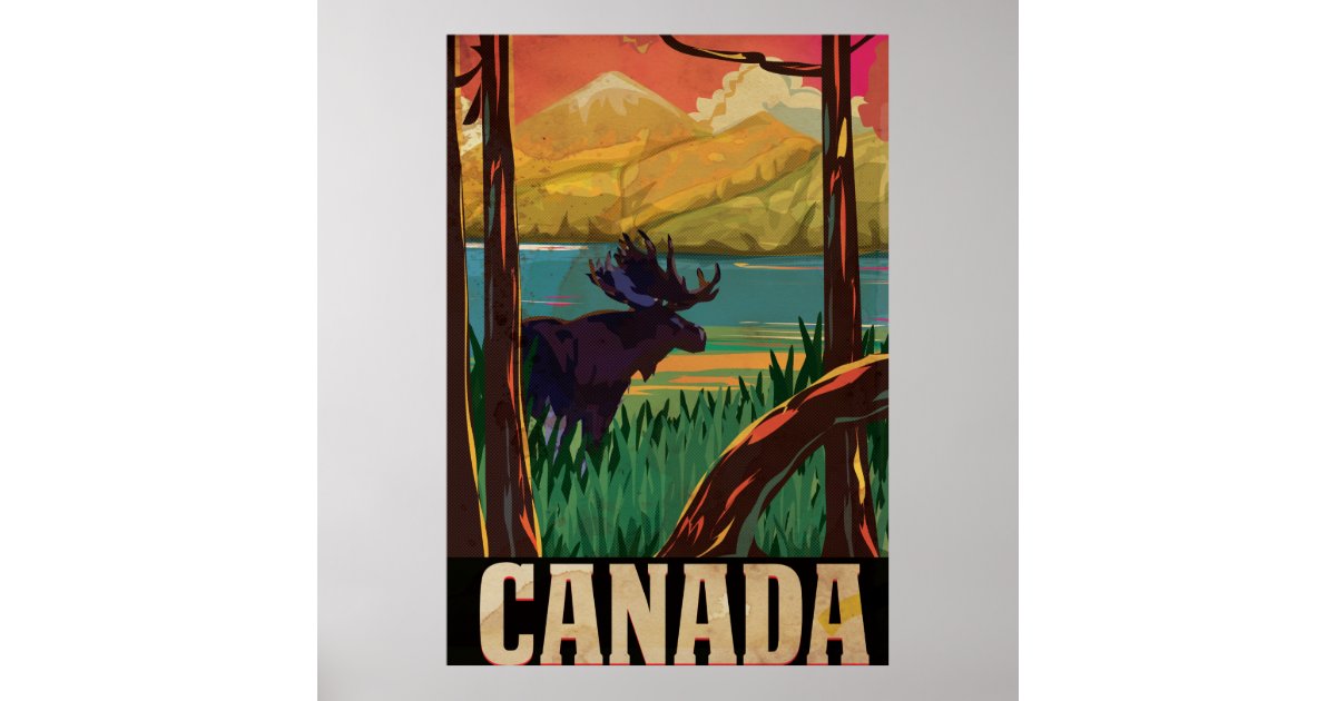 Canada Vintage Travel Poster | Zazzle