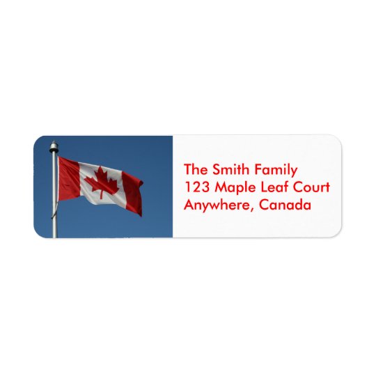 Canadian Flag Address Labels | Zazzle.ca