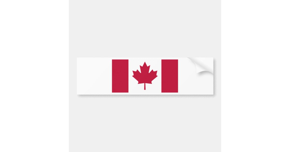 Canadian Flag Bumper Sticker | Zazzle