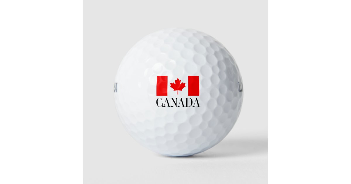 Canadian flag golf ball set | Canada pride | Zazzle