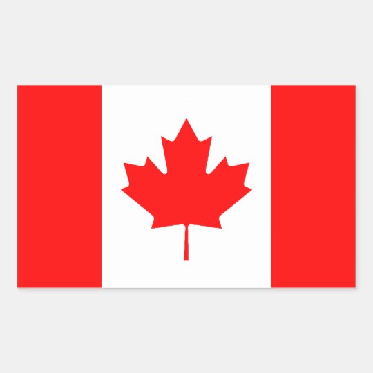 Canadian Flag Sticker | Zazzle.ca