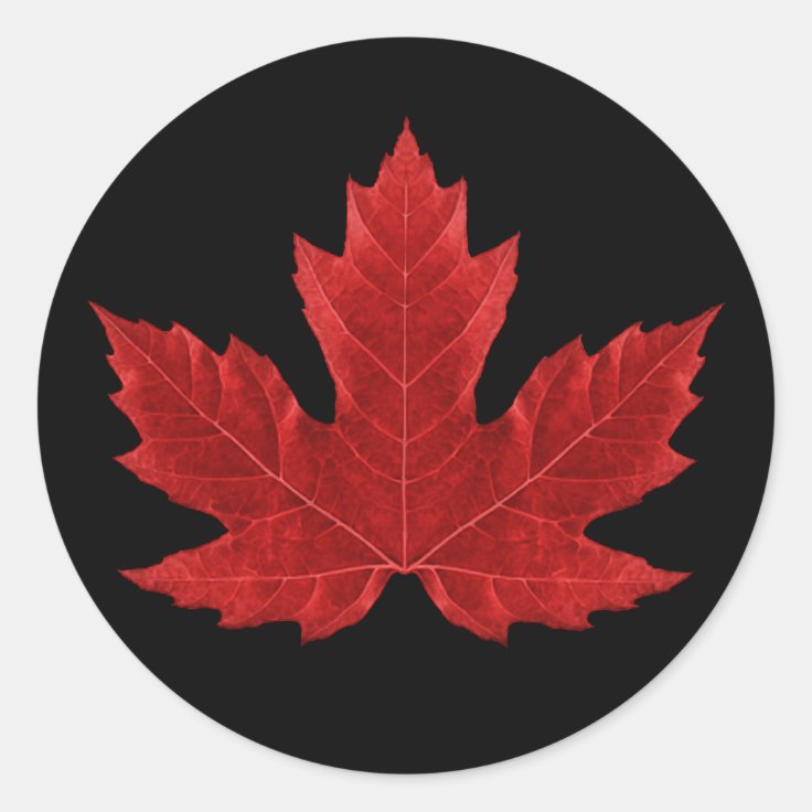 Canadian Maple Leaf Sticker | Zazzle