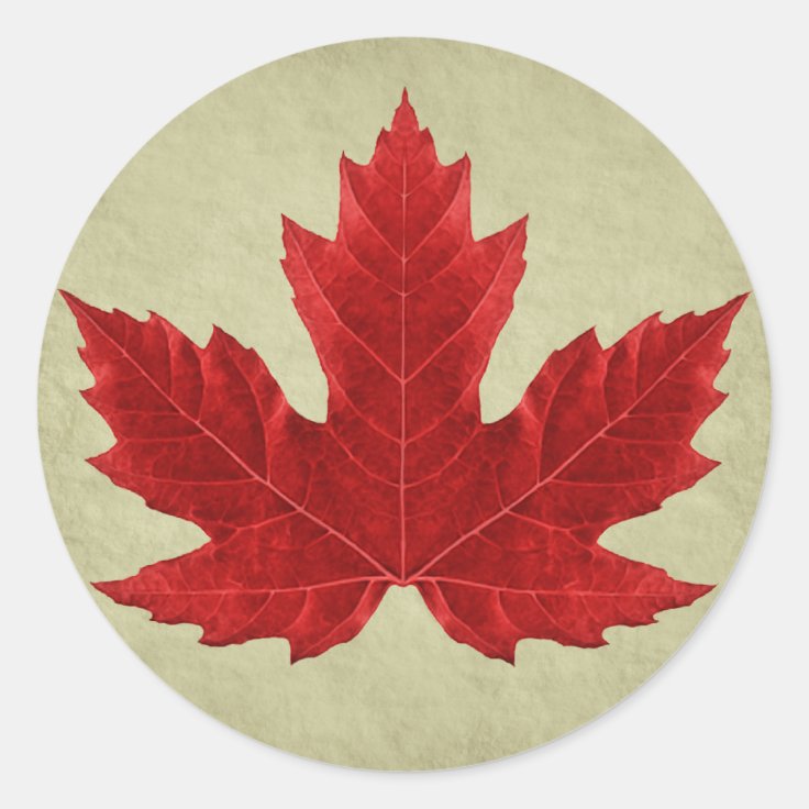 Canadian Maple Leaf Sticker | Zazzle