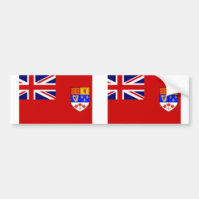 Canadian Red Ensign flag Bumper Sticker | Zazzle