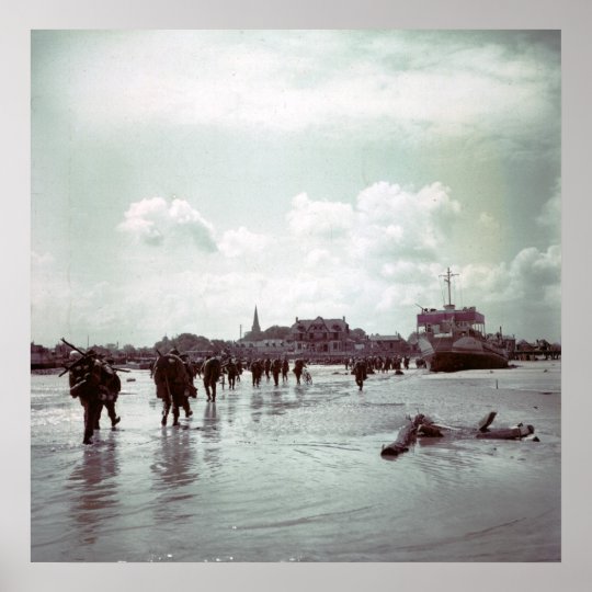 Canadians Juno Beach D-Day France World War II Poster | Zazzle.ca
