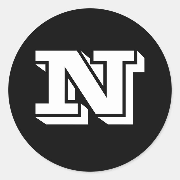 Letter N Stickers | Zazzle CA