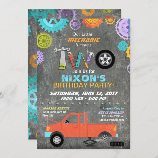 Mechanical Invitations | Zazzle CA
