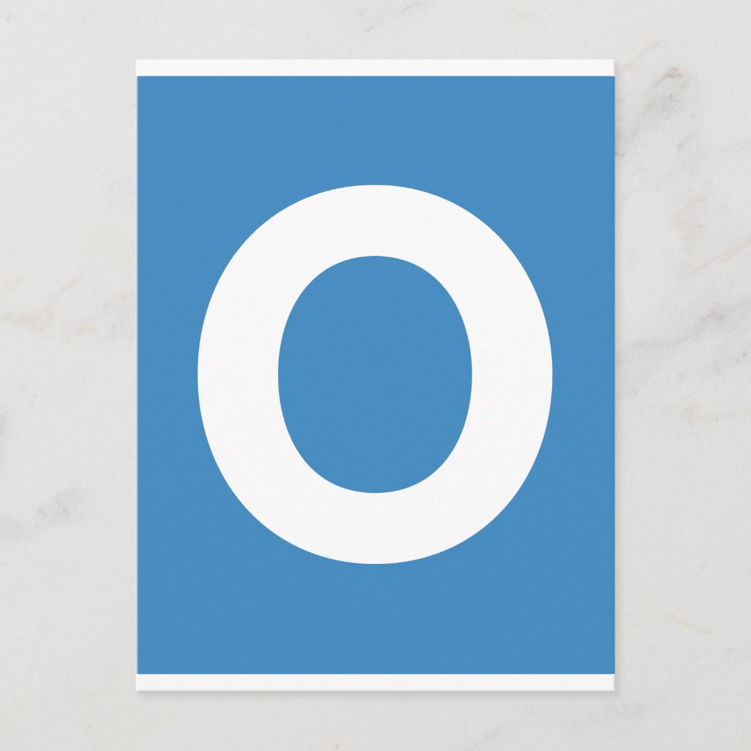 Carte Postale Twitter Emoji - Lettre O | Zazzle.ca