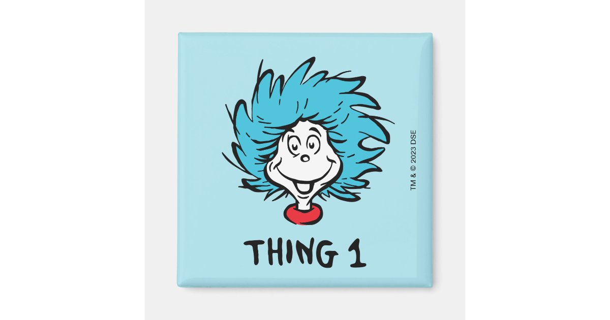 Cat in the Hat | Thing One Thing Two - Thing One Magnet | Zazzle