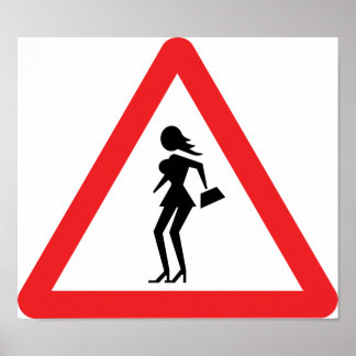 Funny Warning Signs Posters | Zazzle Canada