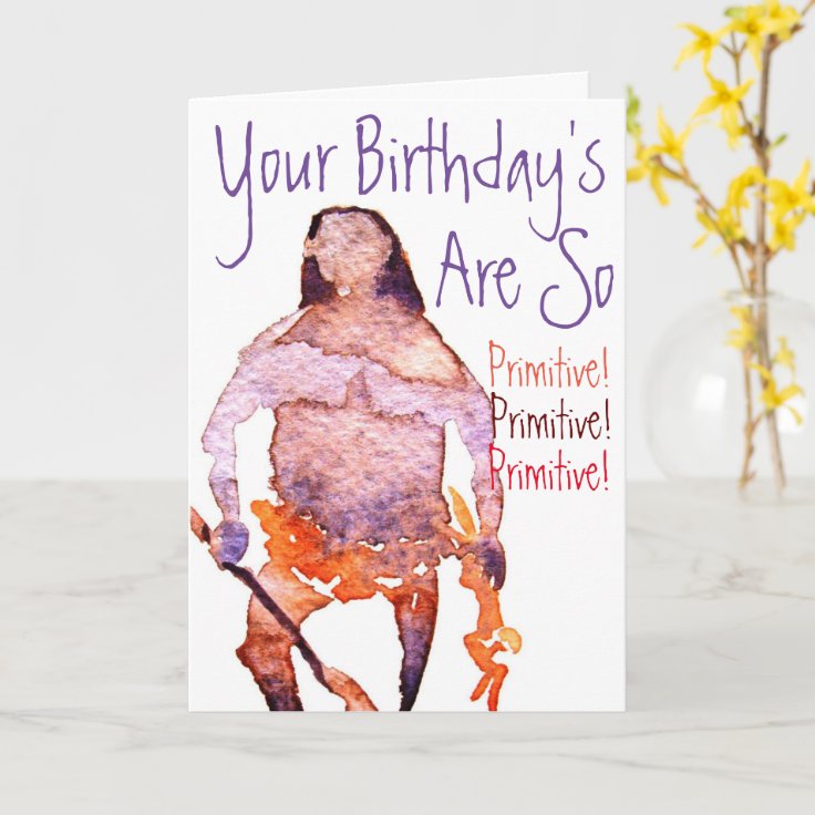 Caveman Card | Zazzle