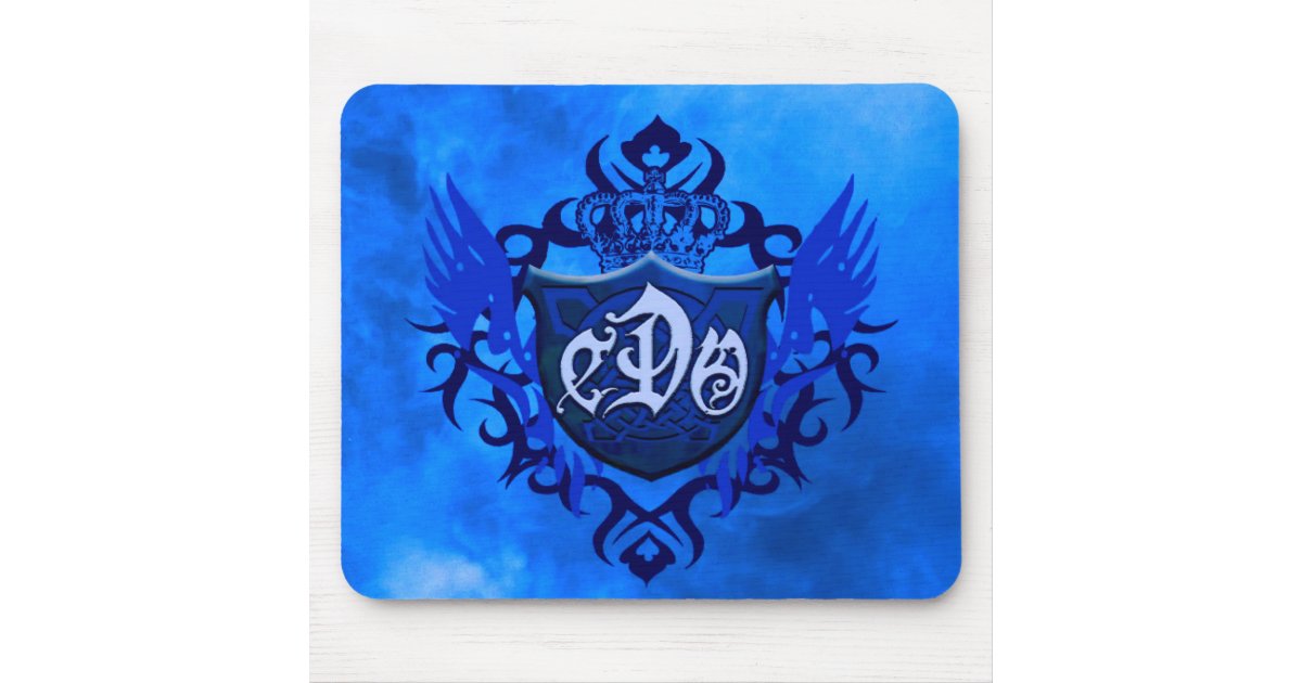CDO- BLUE FIRE SHIELD-Mouse Pad Mouse Pad | Zazzle