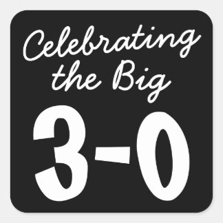 30th Birthday Stickers, 30th Birthday Custom Sticker Designs