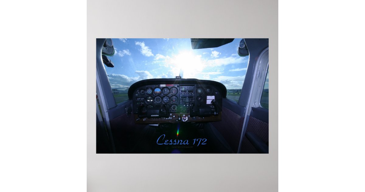 Cessna 172 Instrument Panel Poster | Zazzle