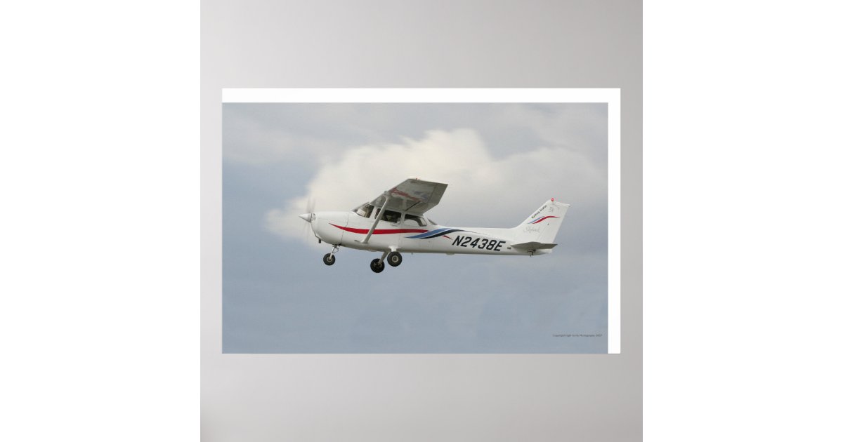 Cessna 172 on Takeoff Poster | Zazzle