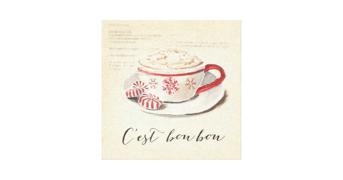 C'est Bon Bon Canvas Print | Zazzle
