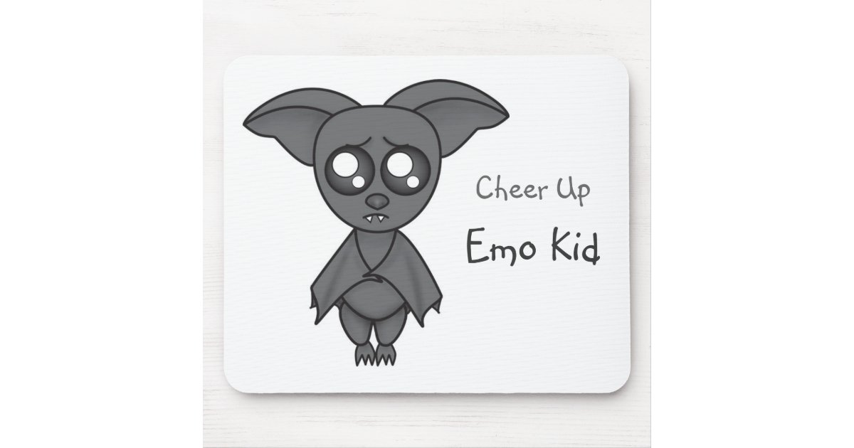 Cheer Up Emo Bat MP Mouse Pad | Zazzle