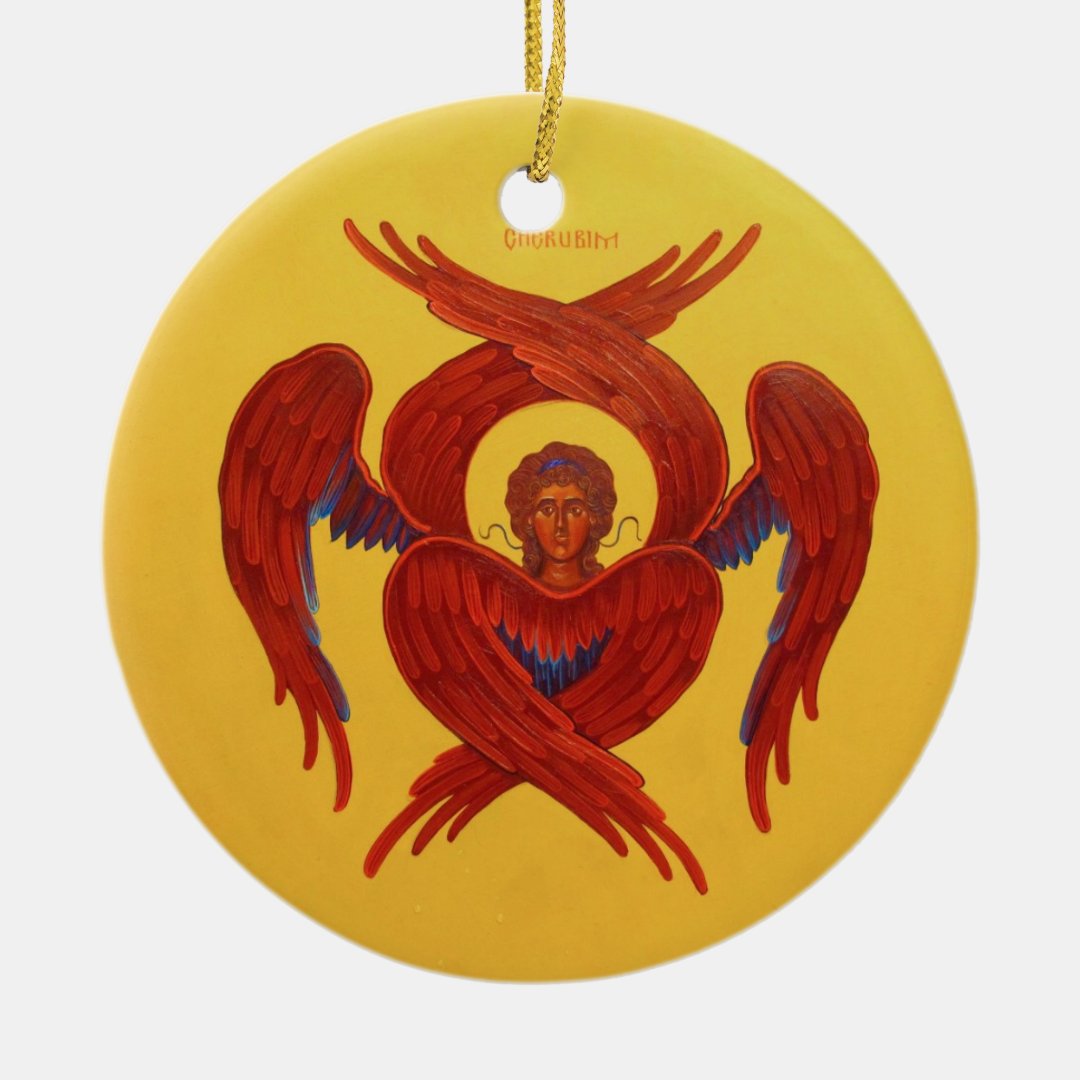 Cherubim and Seraphim Orthodox Icon Ornament | Zazzle