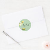 Chic Elegant Margs and Matrimony Bridal Shower Classic Round Sticker ...