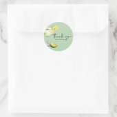 Chic Elegant Margs and Matrimony Bridal Shower Classic Round Sticker ...
