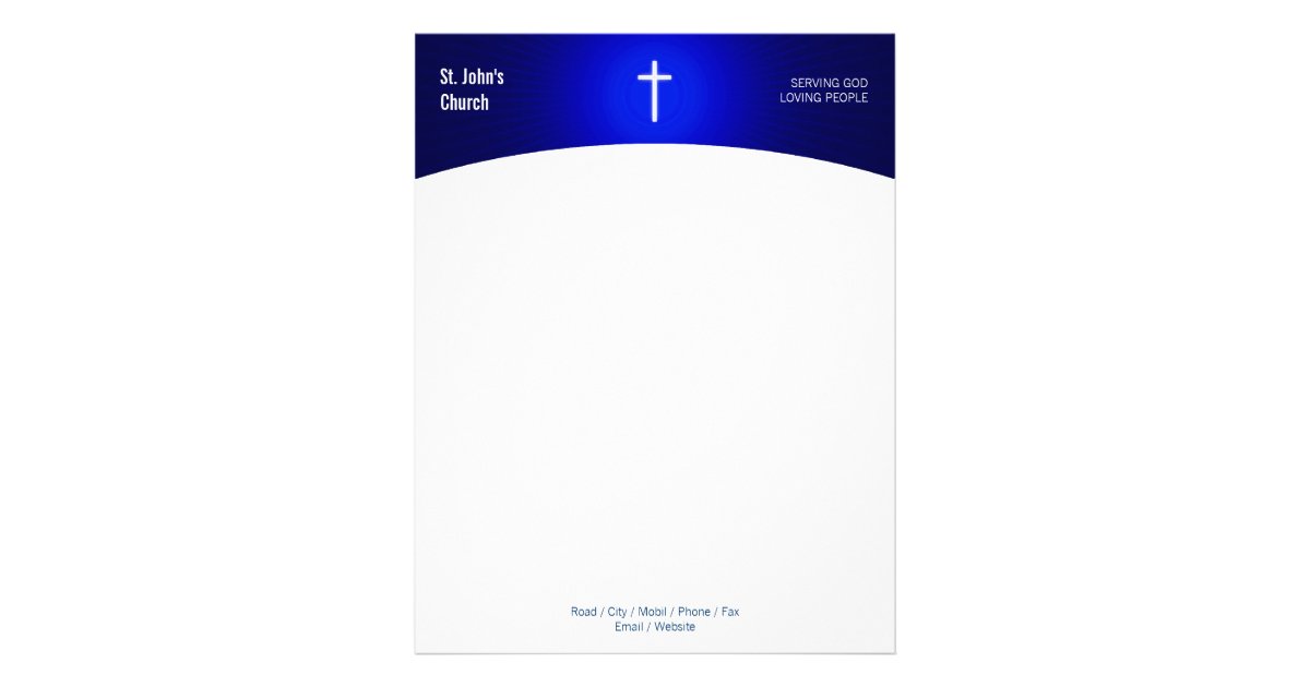 Christian Religious Cross Symbol Letterhead | Zazzle.ca