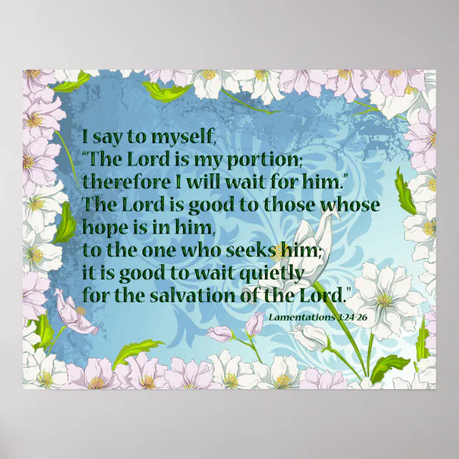Christian Scripture Posters Bible Lamentations | Zazzle