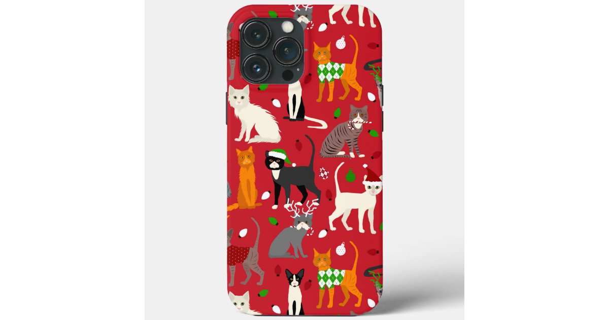 Christmas Cats Case-Mate iPhone Case | Zazzle