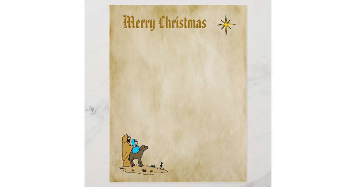 Christmas Letter Paper - Star of Bethlehem | Zazzle