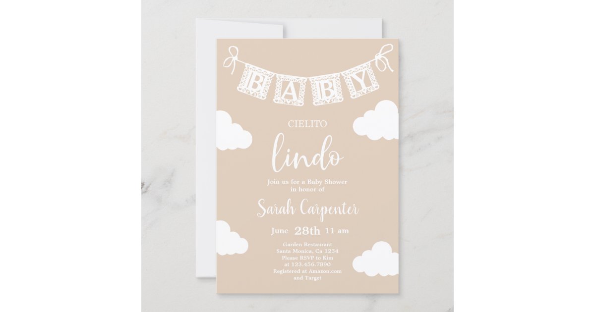 Cielito Lindo Baby Shower Invitation | Zazzle