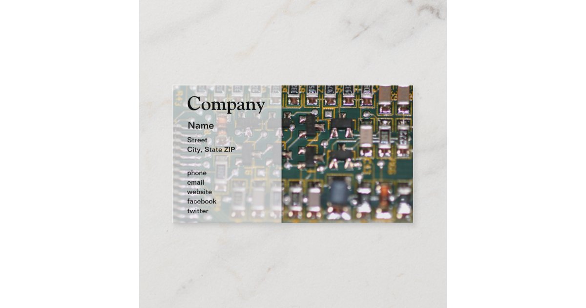 Circuit Board Business Card | Zazzle