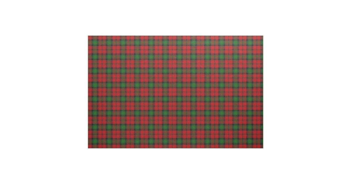 Clan Kerr Scottish Tartan Plaid Fabric Zazzle
