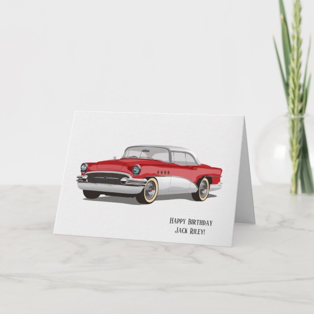 Classic Car Birthday Cards | Zazzle CA