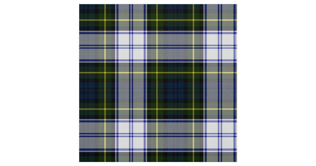 Classic Gordon Dress Tartan Plaid Fabric | Zazzle