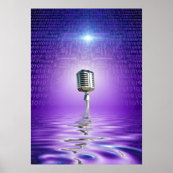 Microphone Posters, Prints & Poster Printing | Zazzle CA