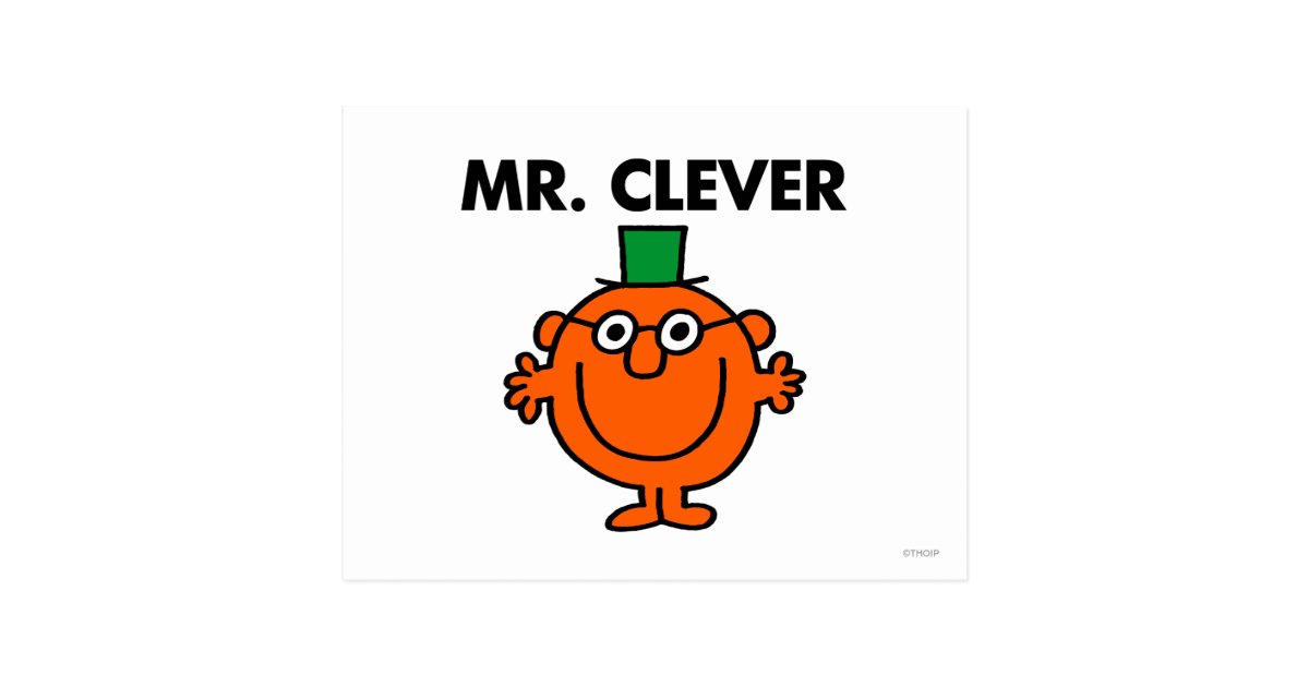 Classic Mr. Clever Logo Postcard | Zazzle.ca