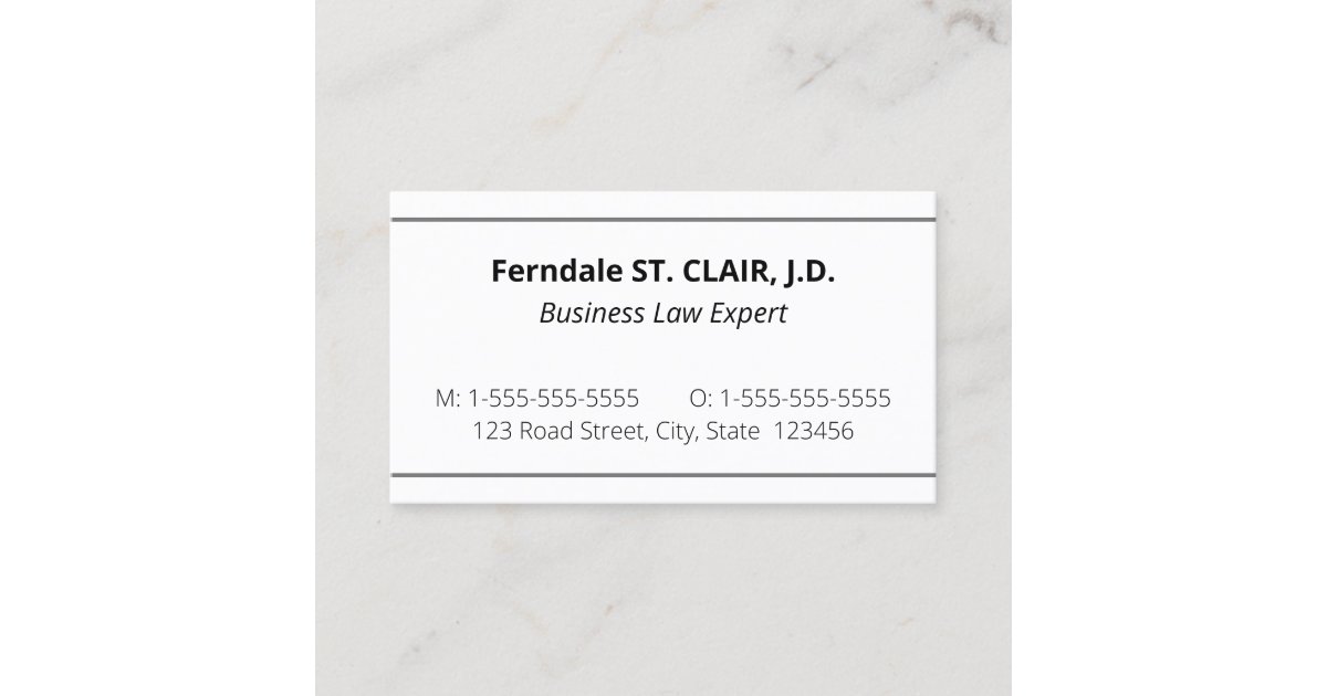 Classic, Traditional Business Card | Zazzle