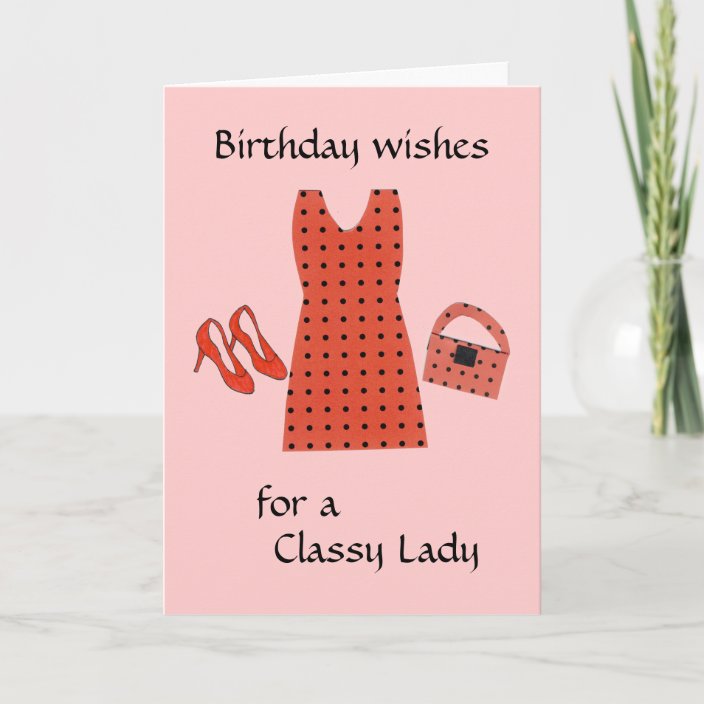 Classy Lady Birthday Card | Zazzle.ca