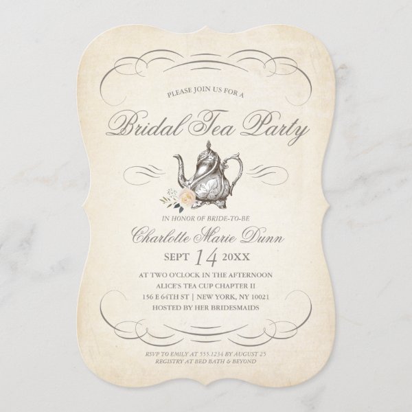 Victorian Tea Party Invitations | Zazzle CA